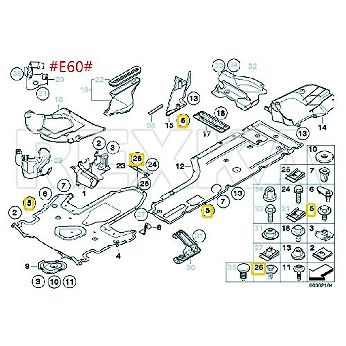 Rexka 50 pcs M4.8-1.61 x 16mm Hex Head Sems Screws for BMW Wheel Arch Trim Underfloor Coating Rear Trim Cover Underhood Shield 07147129160 E46 E60 E63 E66 E70 E82 E83 E90 07-14-7-129-160