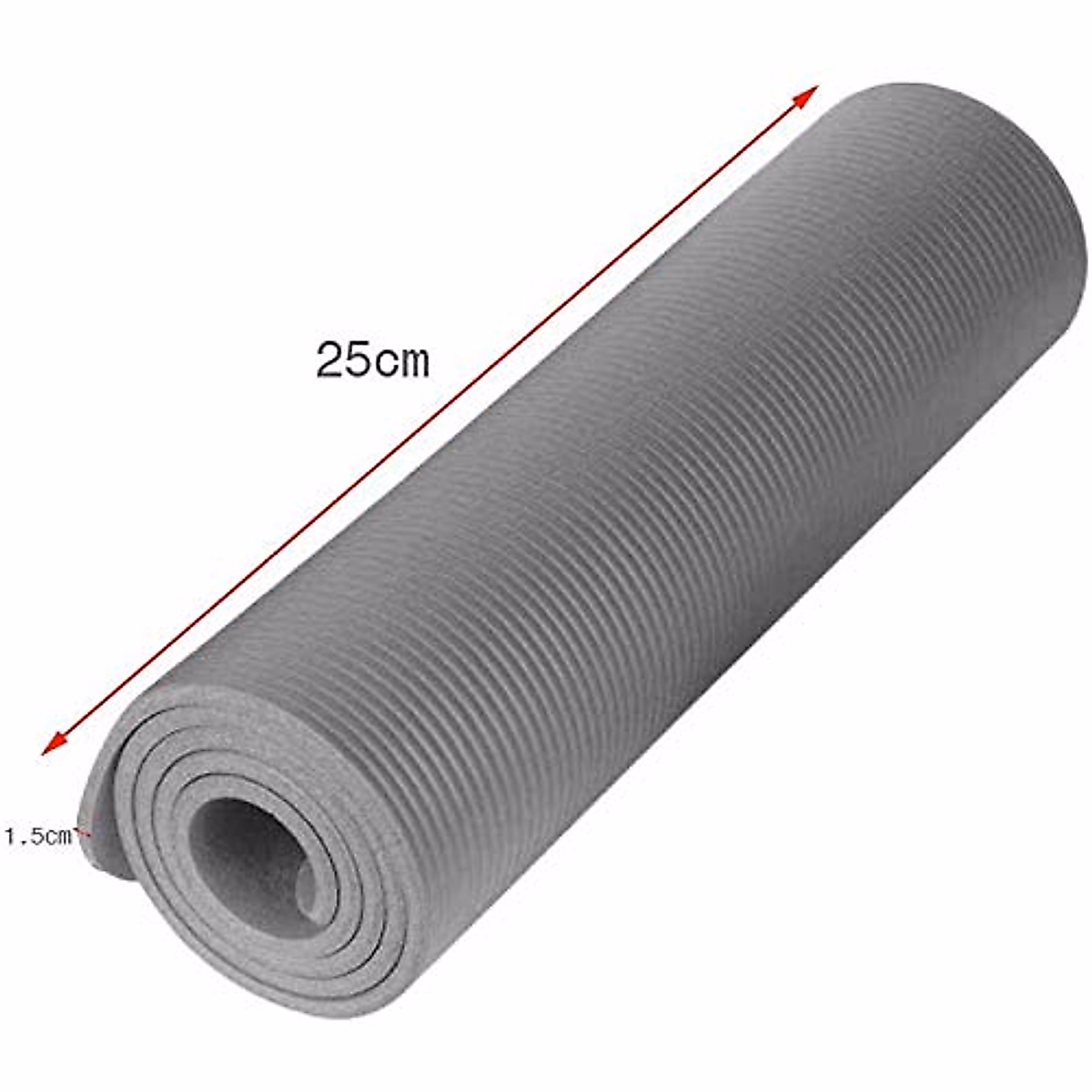 Gillberry Yoga Mat Thick, Exercise Mats,Workout Mats for Home,Non-Slip Thick Fitness Pilates Mat with Yoga Mat Strap
