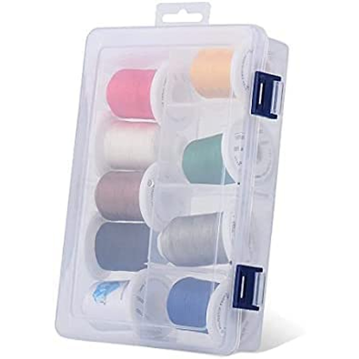 Juvielich Clear Plastic Organizer Box, 8 Grids Storage Container Jewelry Box with Adjustable Dividers, for Beads Art DIY Crafts Jewelry Fishing Tackles 9.06" x 6.3"x 2.36"(LxWxH) 1PC