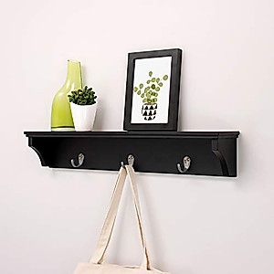 Kiera Grace Contemporary Floating-Shelves, Black