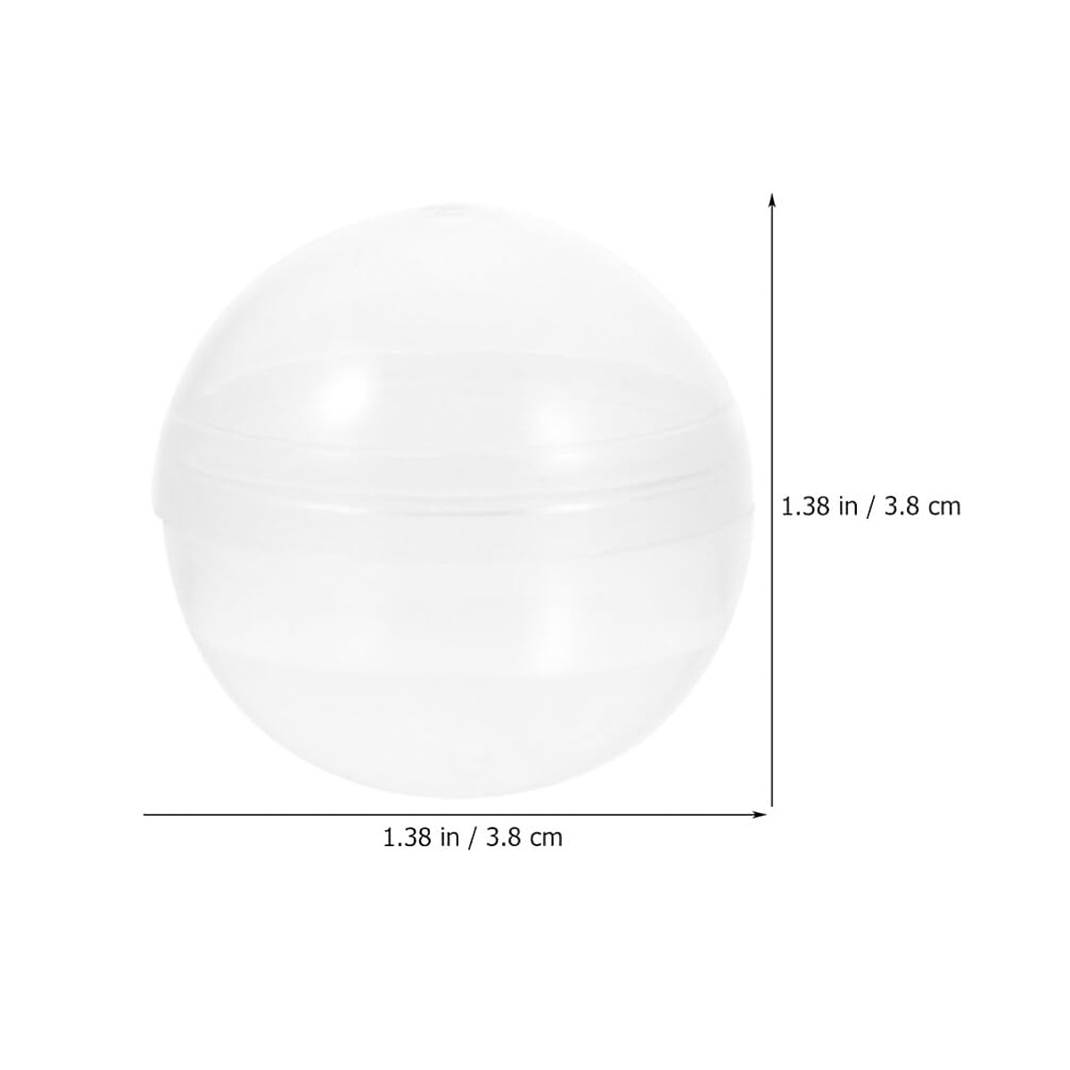 Vending+Machines 50pcs Gumball Vending Machine Capsules Small Round Capsules Bulk Clear Capsules Balls for Gumball Machines Vending Machine 38mm Bulk Candy