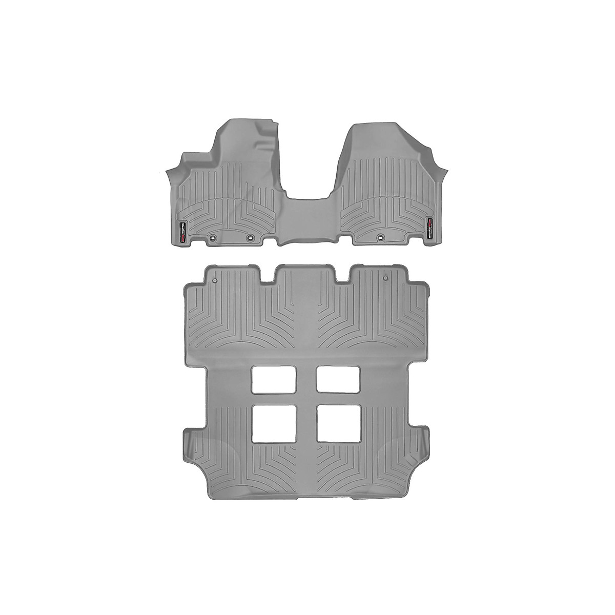 WeatherTech Custom Fit FloorLiners for Honda Odyssey - Full Set (463471-463412), Grey