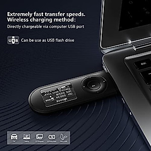 Mp3 Player, USB Mp3 Player with FM Radio,Voice Recorder,idoooz U2 8GB Music Player Expandable UP to 32 GB Support One-Button for Recording (Black)