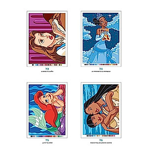 Coloriages mystères Disney - Princesses: Coloriez les chiffres et découvrez l'image
