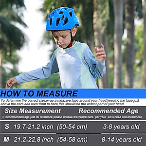 Atphfety Kids Bike Helmet,2 Sizes Adjustable for Youth Child Boys & Girls Ages 3-5-8-14,Ventilation and Multi-Sport for Bicycle Scooter Skate