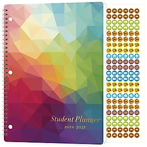 Student Planner 2024-2025 - School Planner, July 2024- June 2025, 8.5" x 11", 2024-2025 Student Planner/Academic Planner with 3-Hole Punched