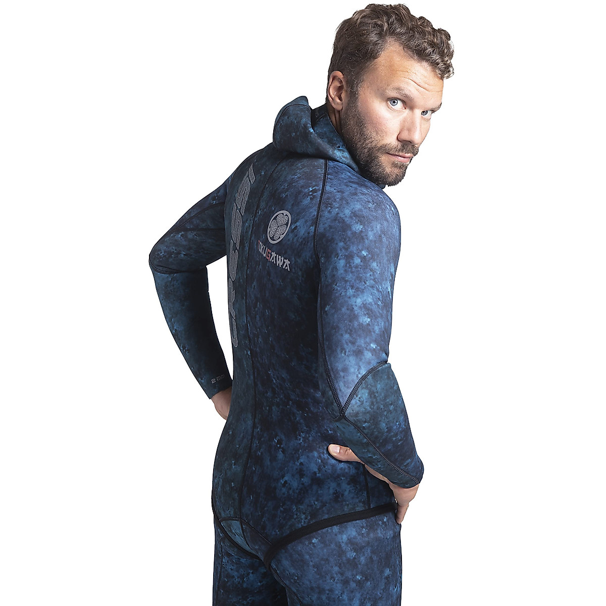 Cressi mens Two-Piece 2 pieces Spearfishing Wetsuits, Camo Blue, Medium US