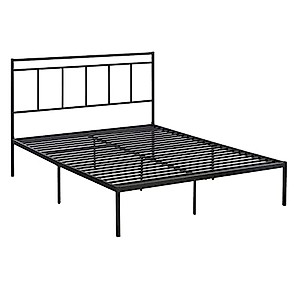 Sauder Cannery Bridge Queen Platform Bed, Black Finish