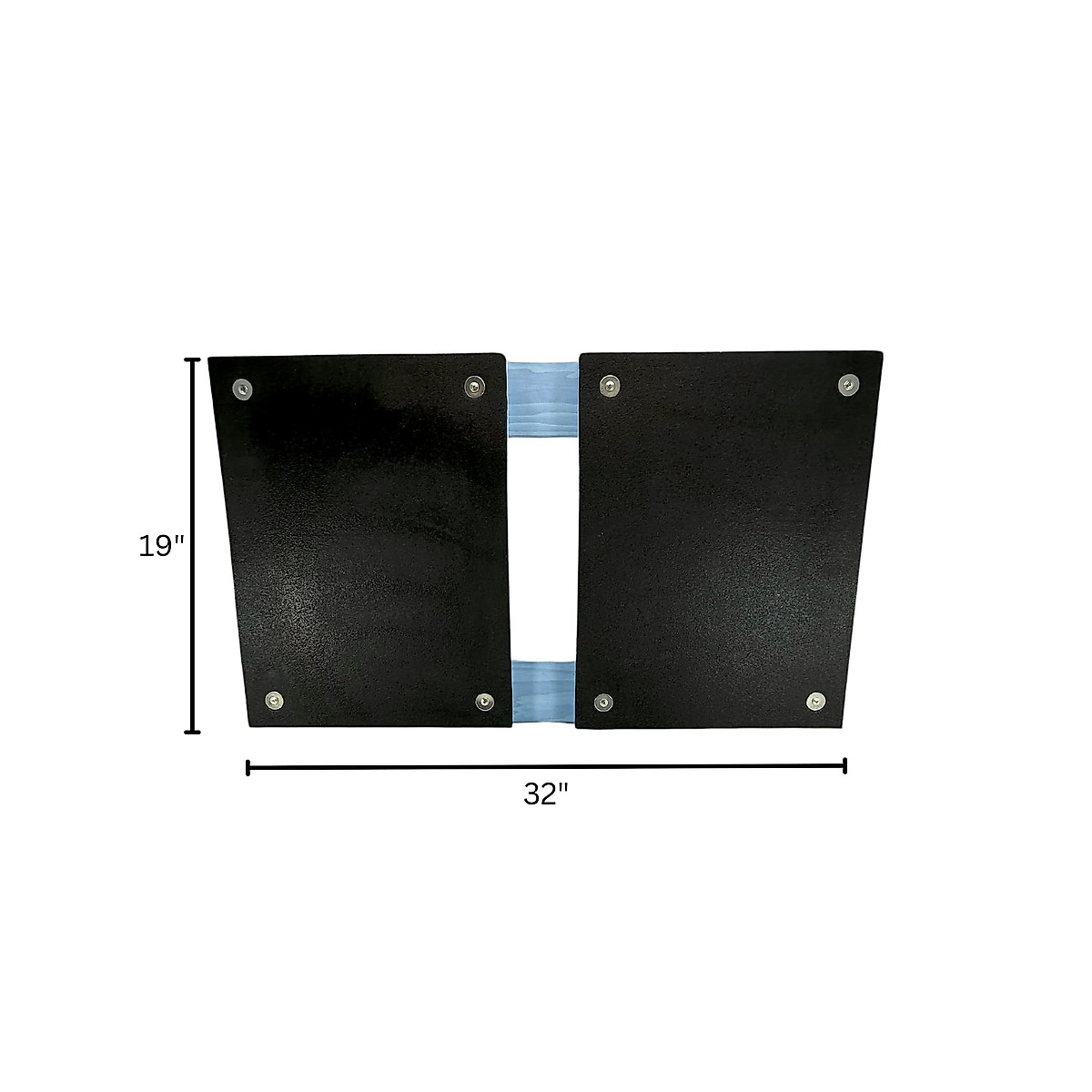 Generic Commercial Four Wheel Dolly Cart 19 in x 32 in 1,200 lbs. Capacity, Black, Brown, 1SFDV2