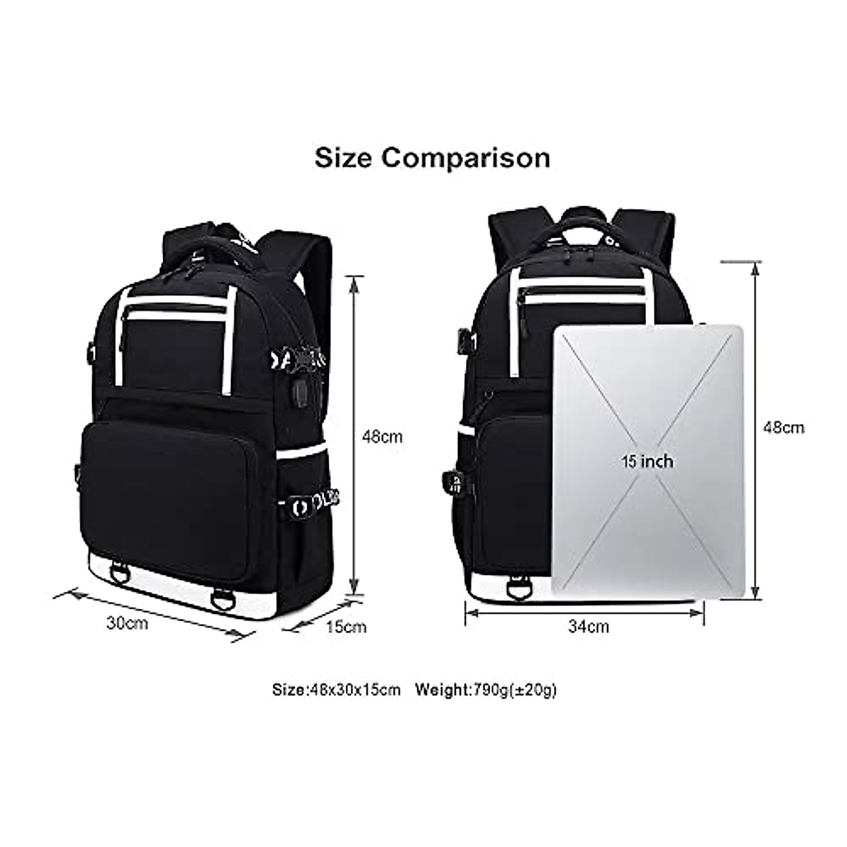 SHMIZZ NASA backpacks,Space Agency，teenagers,astronaut，USB computer bag