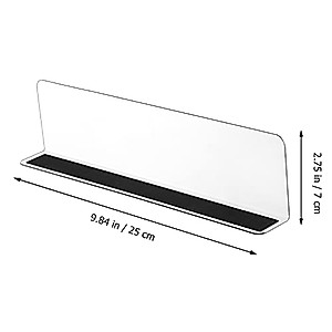 Baluue Storage Drawers Cabinets Divider Clear Shelf Dividers, L Shape Plastic Shelf Dividers 6Packs Magnetic Shelf Divider for Goods Separate Kitchen, Office Supermarket Use (6 CM) Clothing Shelf