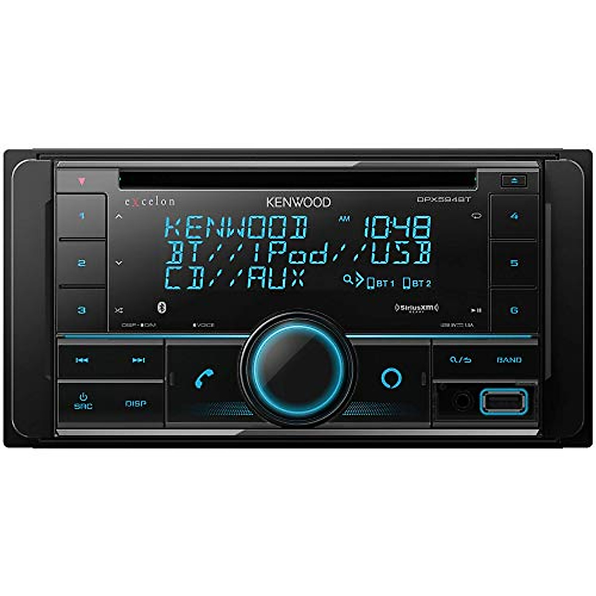 Kenwood DPX594BT Excelon CD Car Receiver with Bluetooth and Amazon Alexa Built-in