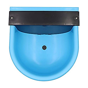 MINYULUA Automatic Waterer Bowl Large Live Stock Waterer Automatic Water Feeder Trough Bowl Dispenser Waterer Livestock Drinking Bowl for Cat Sheep Dog Horse Farm Supplies (Light Blue)