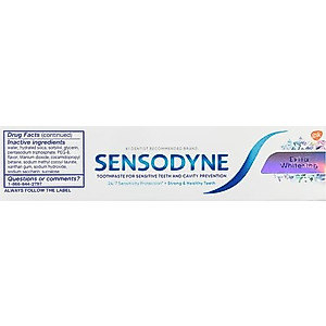 Sensodyne Toothpaste for Sensitive Teeth and Cavity Prevention, Maximum Strenth Extra Whitening 2.7 oz (3 Pack)