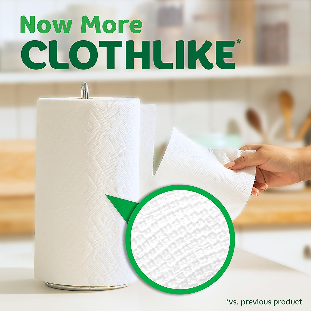 Bounty Quick-Size Paper Towels, White, 12 Family Rolls = 30 Regular Rolls (Packaging May Vary)