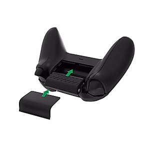 E-outstanding Battery Cover 2PCS Black Battery Back Door Lid Shell Replacement for Xbox One,Xbox One S Controller