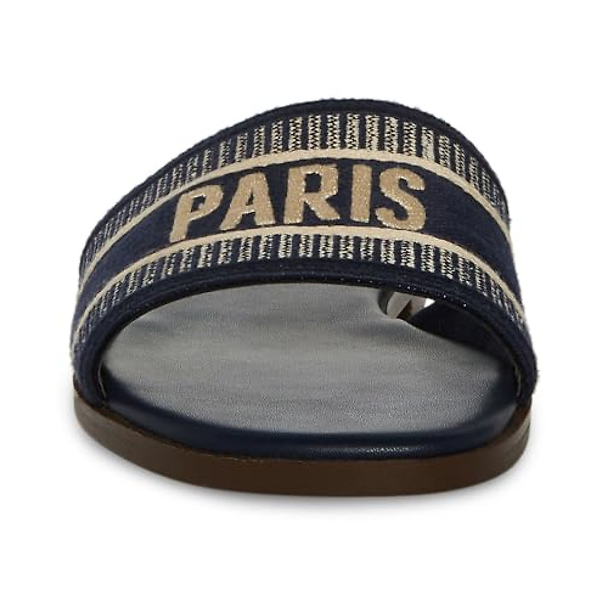 Steve Madden Women's Knox Sandal, Navy Multi, 9