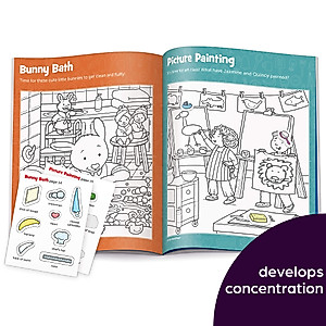 Highlights Hidden Pictures Sticker Fun Sticker Books for Kids Ages 3-6, 4-Pack of Sticker Books, 64 Pages of Seek and Find Sticker Activities, Books Double as Coloring Books, 480+ Stickers, Volume 2