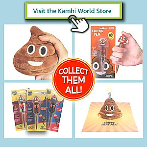 Poop Farting Plush Toy - Makes 7 Funny Fart Sounds – Squeeze Fart Buddy to Hear Him Fart - Easter Basket Stuffer - Fun Dog Toy - Fart Toy for Boys & Girls - Gag Gifts for Kids - a Super Cute 4 x 4.5