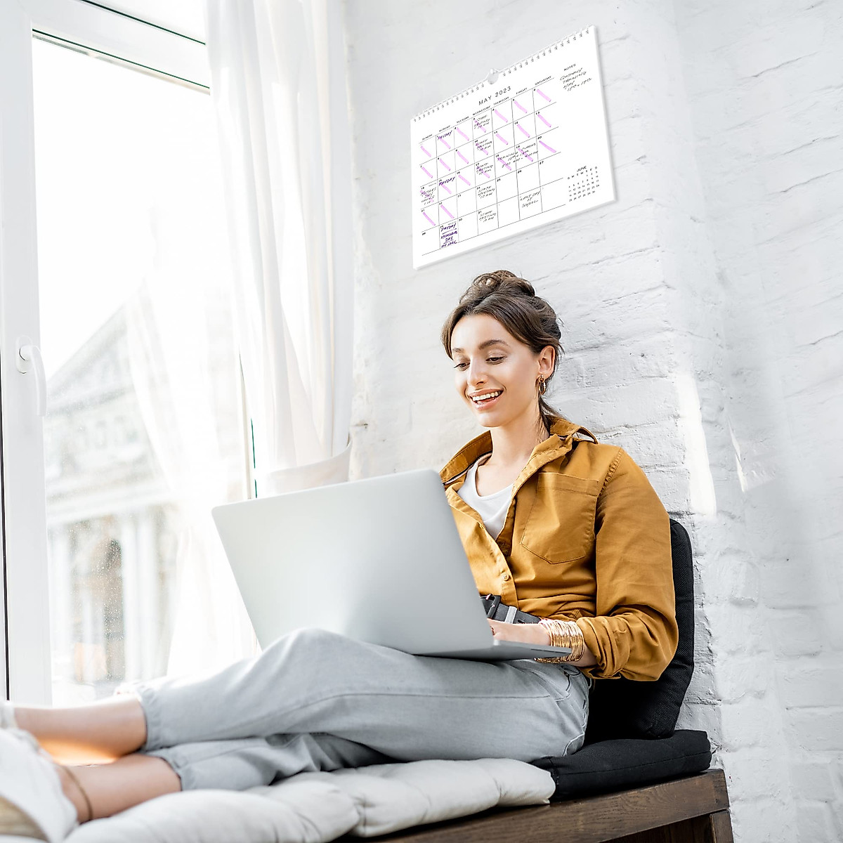 Aesthetic 2023 Wall Calendar - The Perfect Monthly Calendar for Easy Planning - Beautiful Calendar Decor to Enhance Your Kitchen or Office