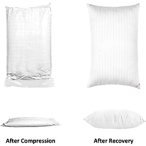 EIUE Hotel Collection Bed Pillows for Sleeping 2 Pack Queen Size，Pillows for Side and Back Sleepers,Super Soft Down Alternative Microfiber Filled Pillows,20 x 30 Inches