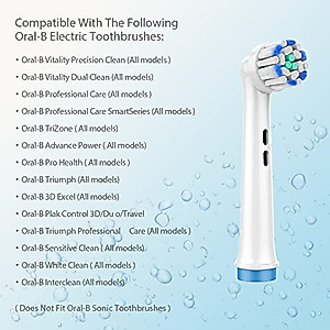 Electric Toothbrush Replacement Heads for Oral B Brush Heads Extra Thin Care Soft Bristle Heads 16 Pack