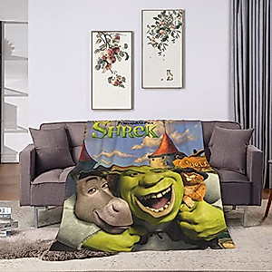 Super Soft Blan-shreket Warm Cozy Throw Blanket Lightweight Blankets