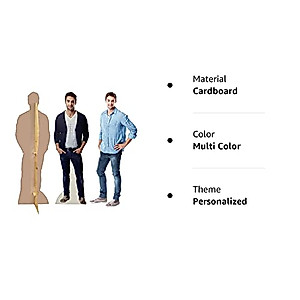 All Personalization Custom Life Size Cardboard Cutout - Personalized High Resolution Stand Up Custom Cutout Upload Your Own Photo - Perfect for Wedding & Birthday, 1ft to 6ft (Cardboard), Multi Color