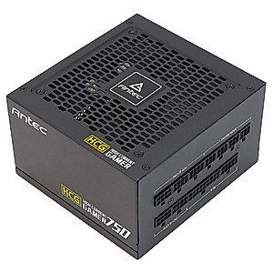 Antec HCG750 Gold Power Supply 750 Watts 80 PLUS Gold PSU with Full Modular, 120mm FDB Fan, Japanese Capacitors, ATX12V 2.4, 10 Years Support