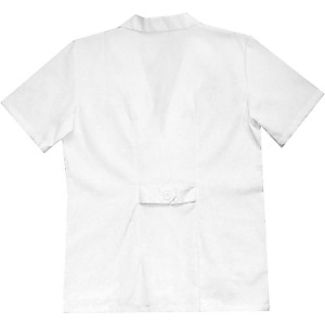 Medgear Women's Short Sleeves Lab Coat, White
