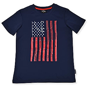 Spalding Boy's 2-Pack Americana Athletic Shirt and Basketball Shorts, Dk Navy, 3T