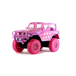 Jada Toys Disney Junior 1:16 Minnie Mouse Jeep Wrangler Remote Control Car, 2.4 GHz Pink Plastic Unisex Toy Vehicle
