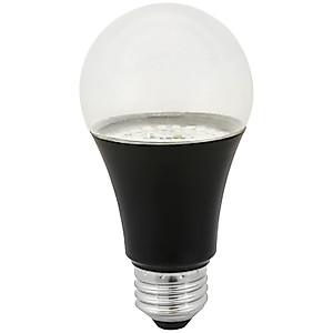 Sunlite LED A19 Black Light UV Bulb, 7W (60W Equiv.), Medium E26 Base, Non-Dimmable, 390-405nm Wavelength, Ideal for Black Light Room Decor, Halloween Decorations, Indoor UV Decor, UL Listed, 3 Pack