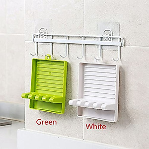 Kitchen Accessories Cap Shelf Lid Stand Spoon Rest Stove Organizer Spoon Holder Pot Lid Holder Pots Cover Rack Wall-Mounted(White)