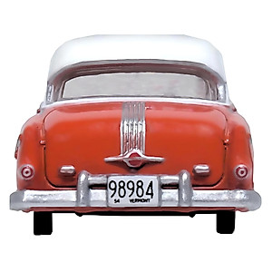 1954 Pontiac Chieftain 4 Door Coral Red with Winter White Top 1/87 (HO) Scale Diecast Model Car by Oxford Diecast 87PC54004