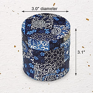 TIKUSAN Japanese Tea Canister Made in Japan Airtight Tea Leaf Storage (Small, Ichimatsu)