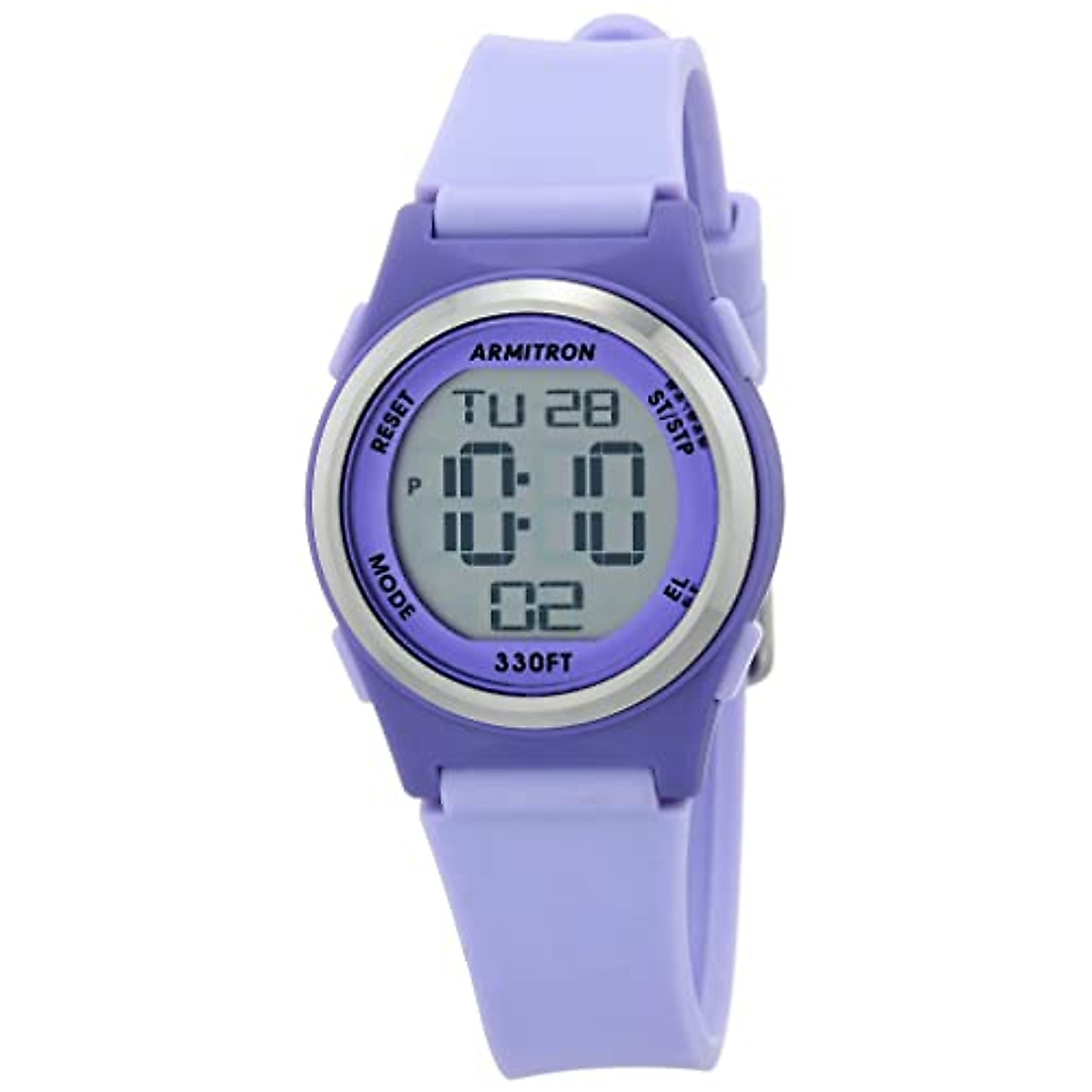 Armitron Sport Women's Digital Chronograph Resin Strap Watch, 45/7102