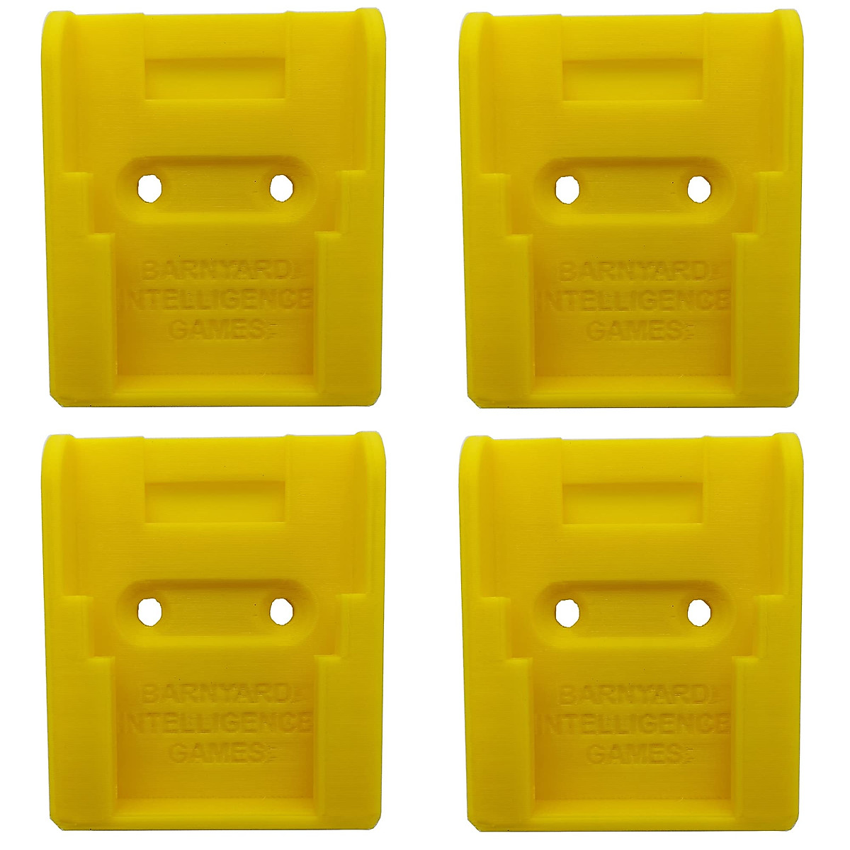 Barnyard Intel Wall Mount and Cover for Dewalt 20V Max (4-Pack Yellow)