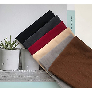 Huachi Headbands with Buttons for Mask for Nurses Non Slip Elastic Hair Bands for Women Doctors Medical Headband Turban Headwrap, 6Pcs