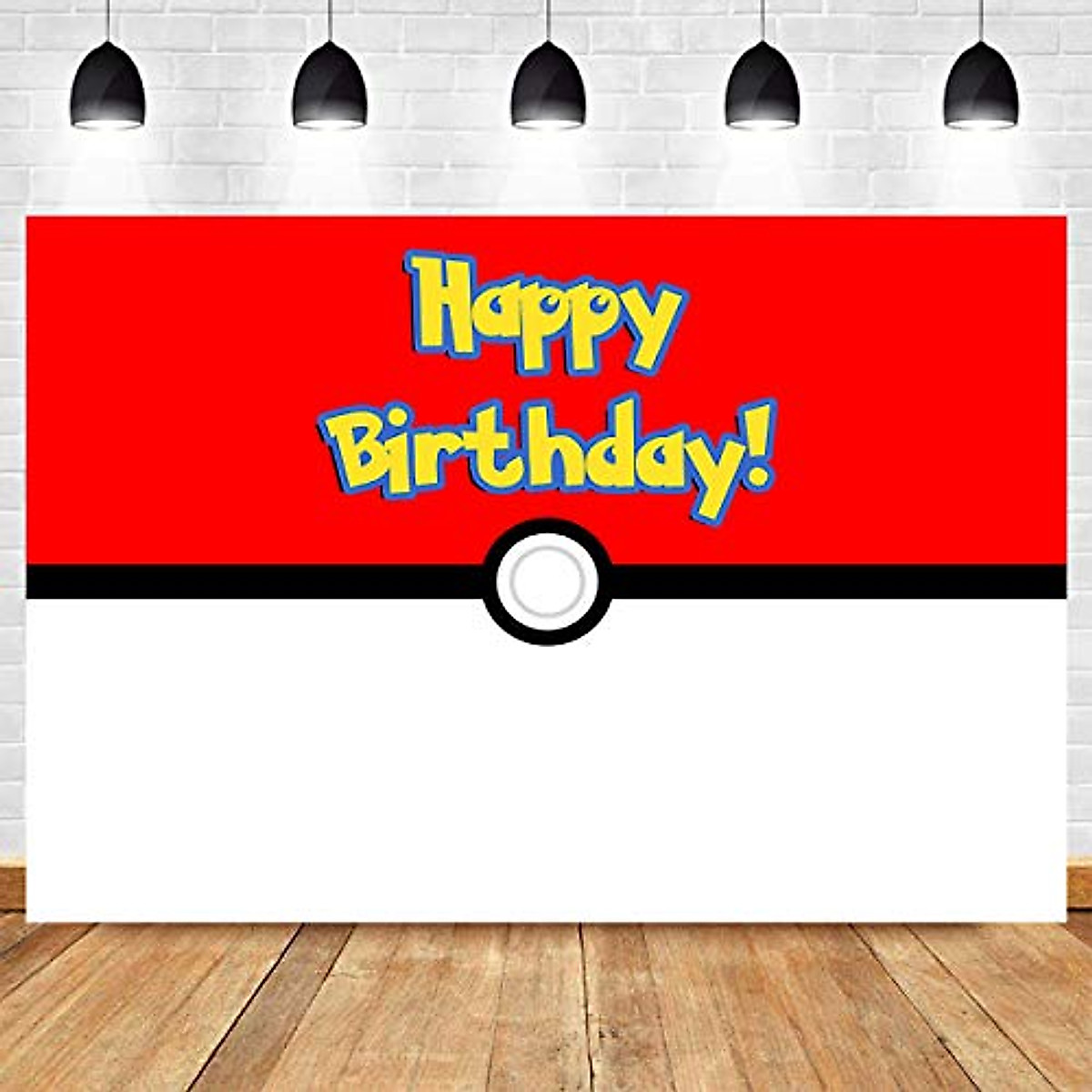 Red White Ball Photo Background Kids Happy Birthday Party Vinyl Game Boy Photography Backdrop Children Photo Booth Studio Props 5x3ft Magic Pet Baby Shower Decorations Cake Table Banner Supplies