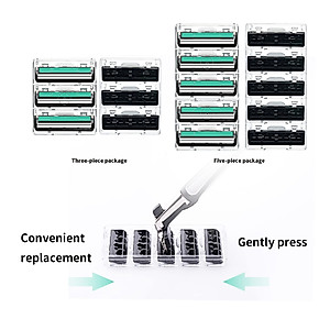 Mens Razor Blade Refills，Compatible with Atra razor handles.30 Count, Delivers a Clean, Close Shave