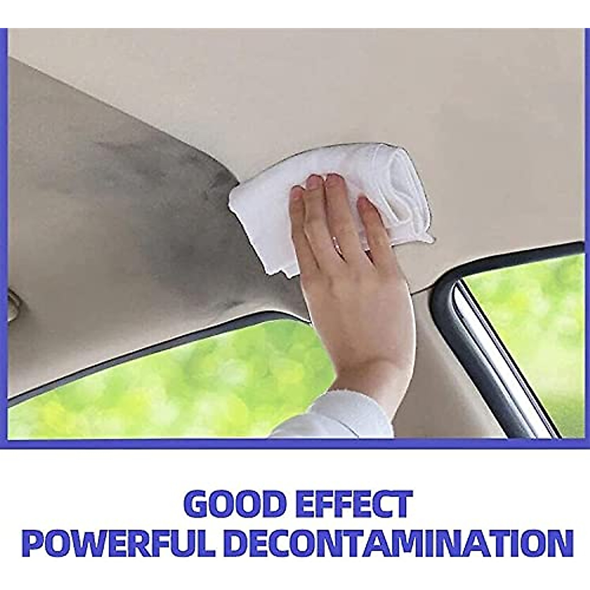 Car Interior Cleaning Agent Strong Detergent for Household Flannels Fabrics, Multi-Purpose Automotive Interior Fabric Cleaning Agent Spray, Car Leather Seat Cleaner Kit (100ml)