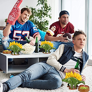 Tacosaurus Rex Dinosaur Taco Holder and Nachosaurus Nacho and Snack Dish Set