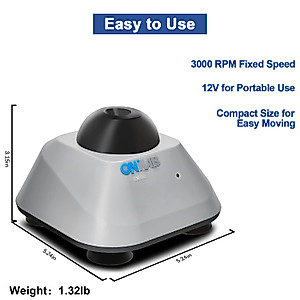 ONiLAB Mini Vortex Mixer with Touch Function, Lab Mixing, Nail Polish,Tattoo Ink,Eyelash Adhesives and Acrylic Paints Mixing, Lab Vortexer for Tubes,Include 120 pcs Stainless Steel Mixing Balls