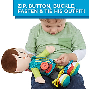 Playskool Dressy Kids Boy Activity Plush Stuffed Doll Toy for Kids and Preschoolers 2 Years and Up (Amazon Exclusive)