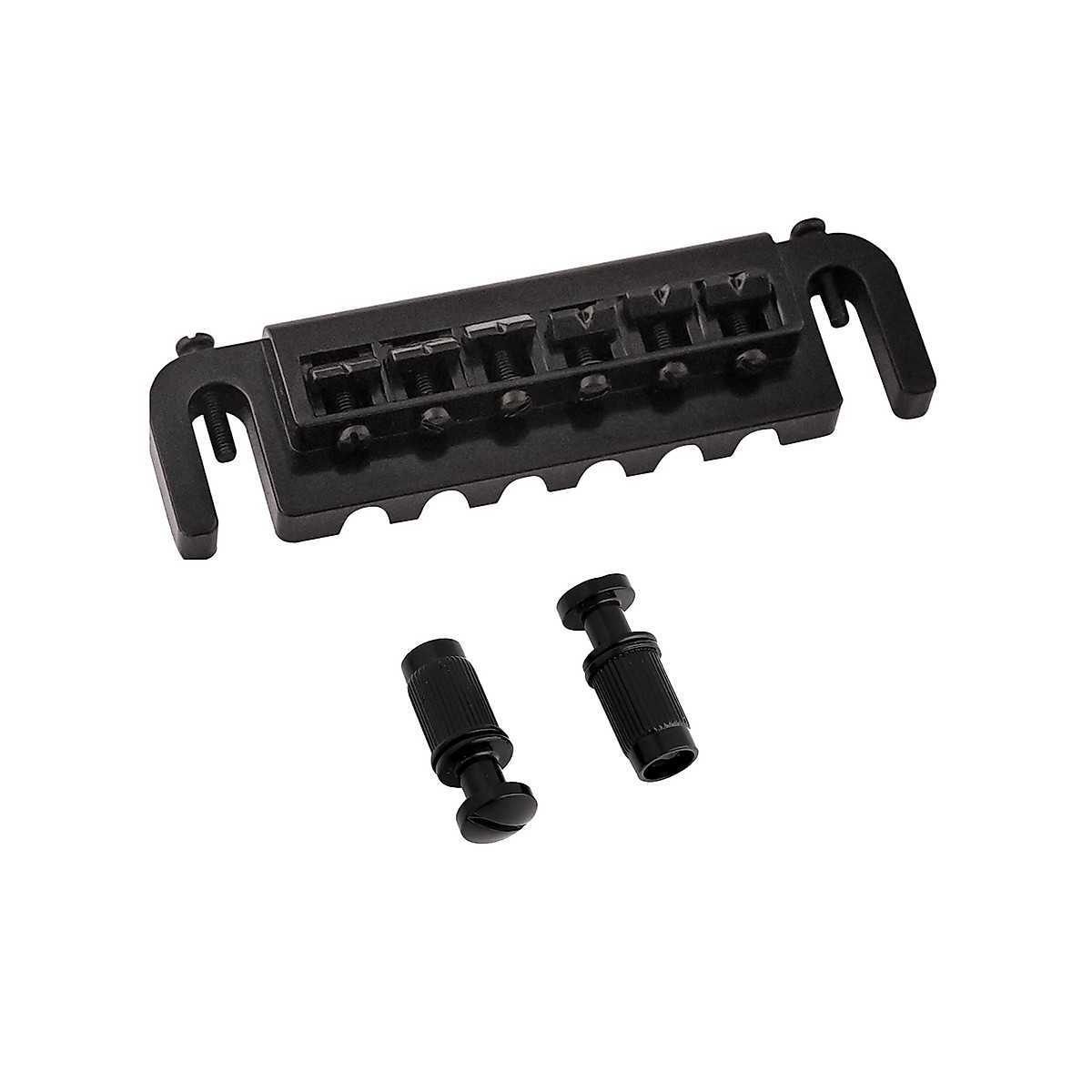 Bogart Adjustable Wraparound Guitar Bridge Combined bridge Tailpiece Compatible with Les Paul LP SG Style Electric Guitar Black. LYBM 004-Black