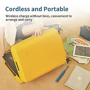 SIDSYS Electric Toothbrush with 2 Brush Heads, Ultrasonic Whitening Toothbrush, 15 Clean Modes with Timer, Wireless Charging, IPX7 Waterproof, Blue