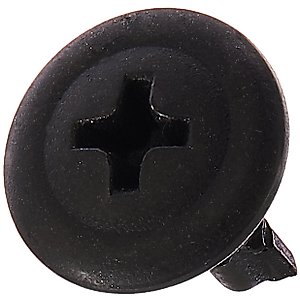 Small Parts 0808KPMB Steel Self-Drilling Screw, Black Phosphate Finish, Modified Truss Head, Phillips Drive, #2 Drill Point, #8-18 Thread Size, 1/2" Length (Pack of 100)