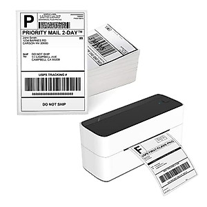 Phomemo Bluetooth Label Printer for Small Business with Thermal Direct Shipping Label (Pack of 500 4x6 Labels)