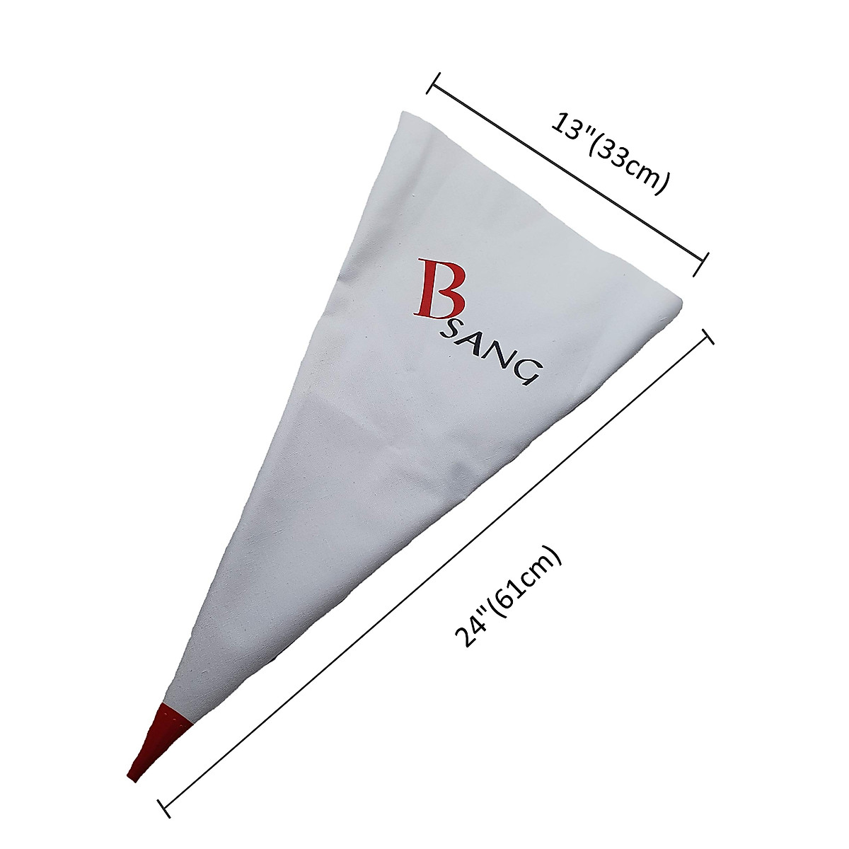 BSANG Tile Grout Masonry Mortar Bag, 13" by 24" Heavy Duty Vinyl Cement Piping Tool Tear Resistant Tip, Cement Sealer Bag (2-Pack)